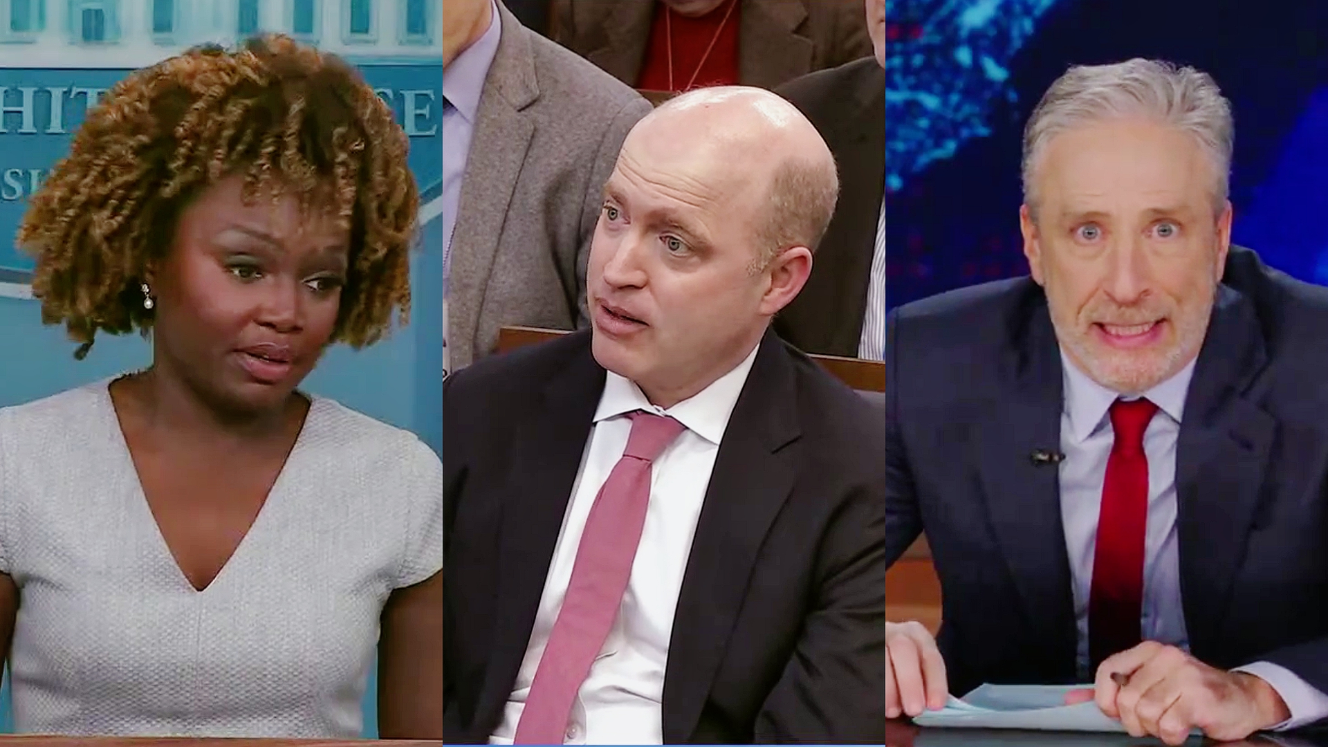 Jean-Pierre Hits At Daily Show's Jon Stewart Slam on Biden