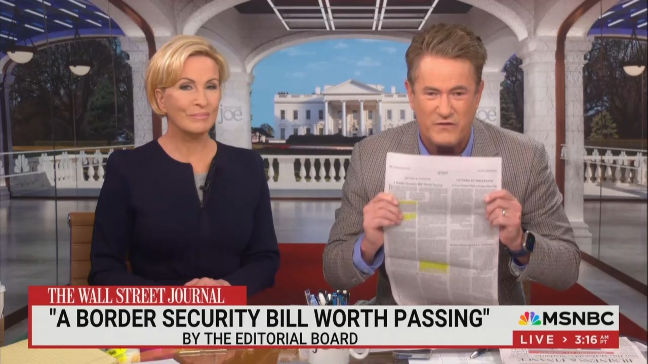 Joe Scarborough Hammers Mike Johnson's Border Bill Being DOA