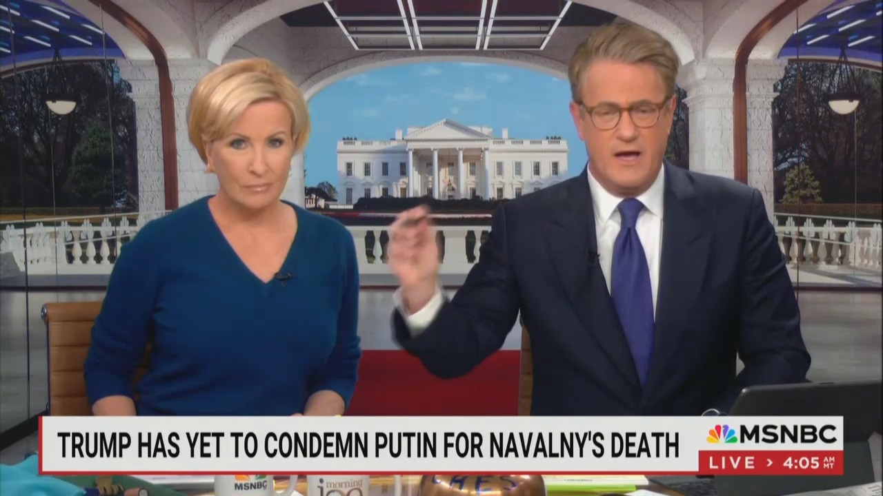 Joe Scarborough Disgusted By GOP Comparing Trump to Navalany