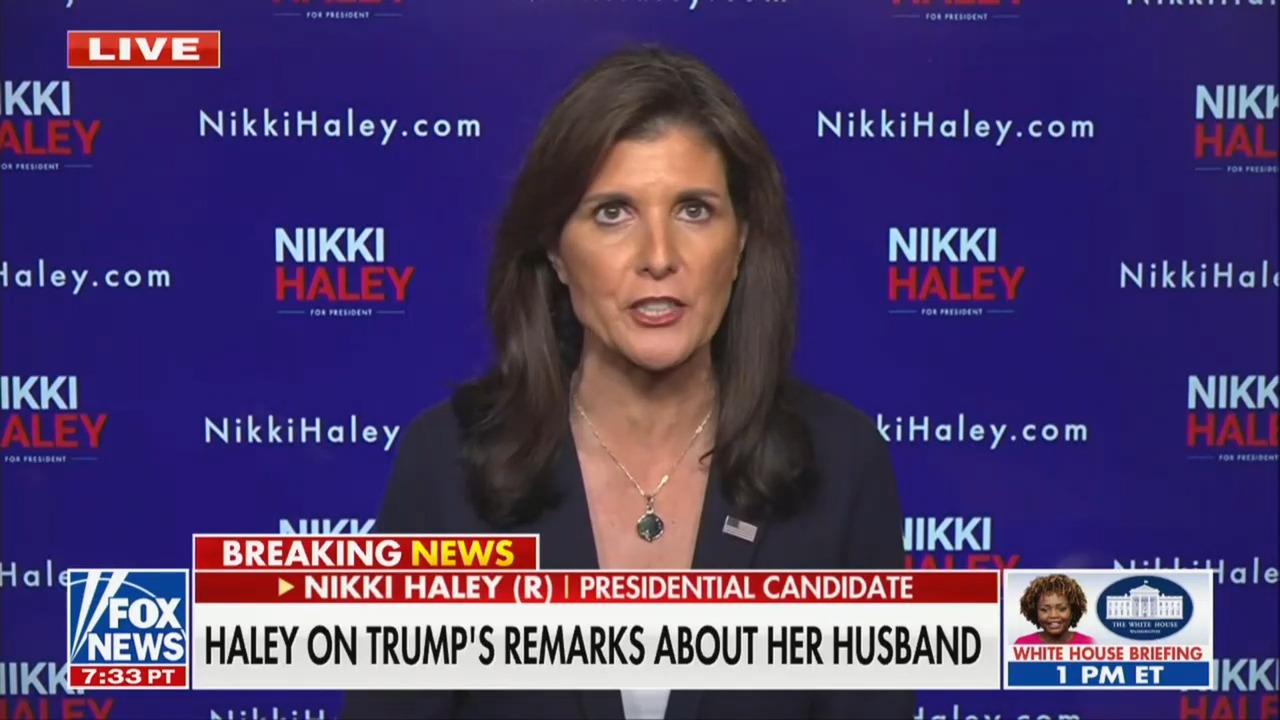 Nikki Haley Hits Back at Trump Mocking Deployed Husband