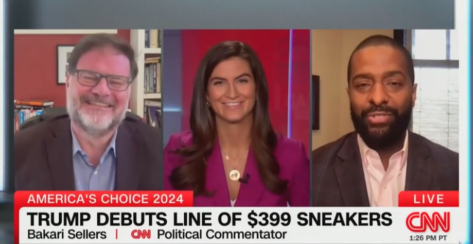 Kaitlan Collins Bursts Out Laughing at Bakari Sellers’ Review of Trump ...