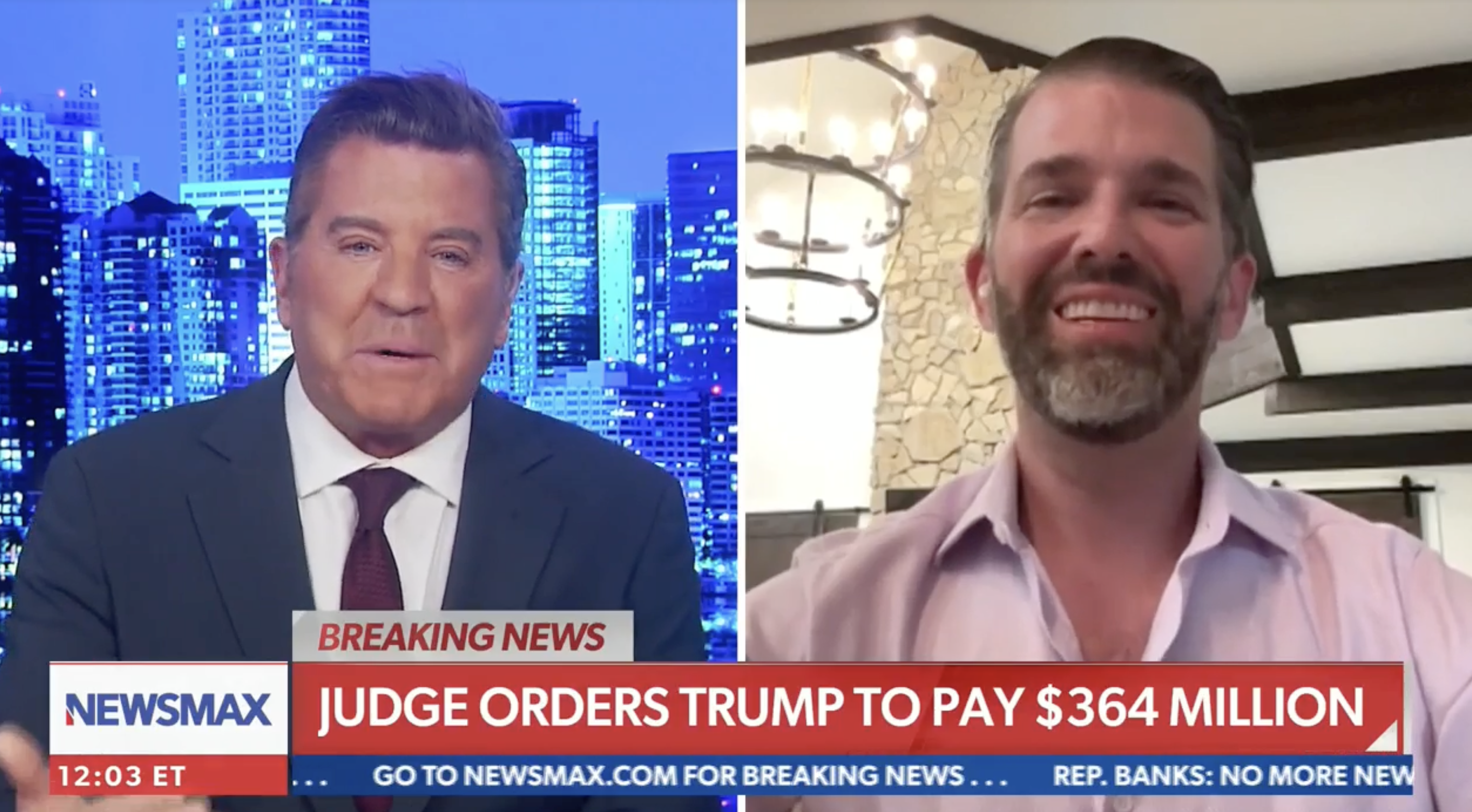 Eric Bolling and Don Jr Bond Over Bank's Dealings With Trump