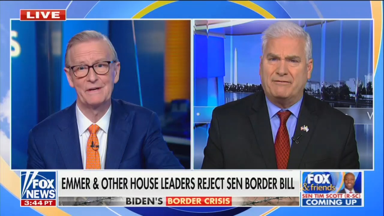 Steve Doocy Confronts Tom Emmer Over Border Bill Opposition