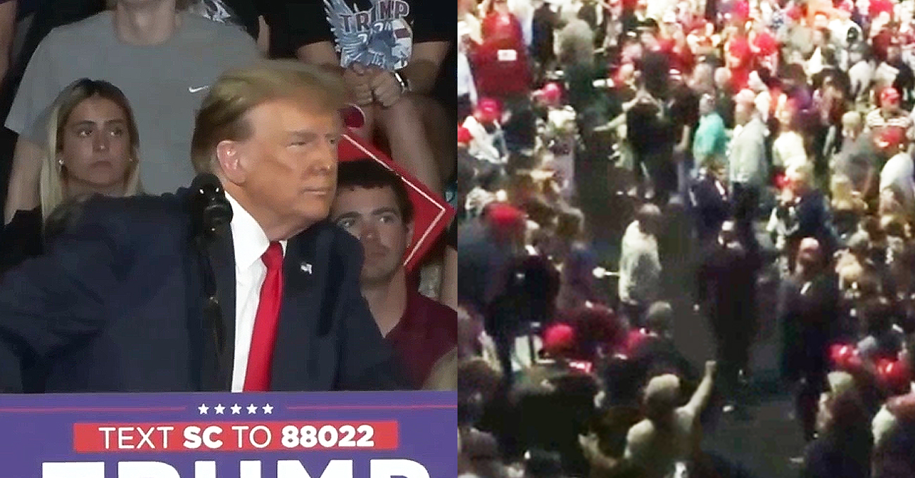 Trump Crowd Chants 'F**k Joe Biden' To Shout Down Protester at Rally