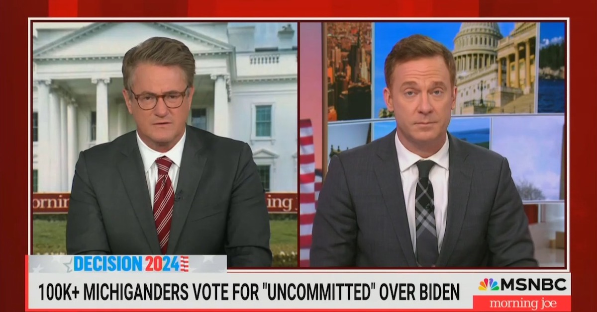 Morning Joe Tells Biden To Be 'Concerned' Over 'Uncommitted' Voters