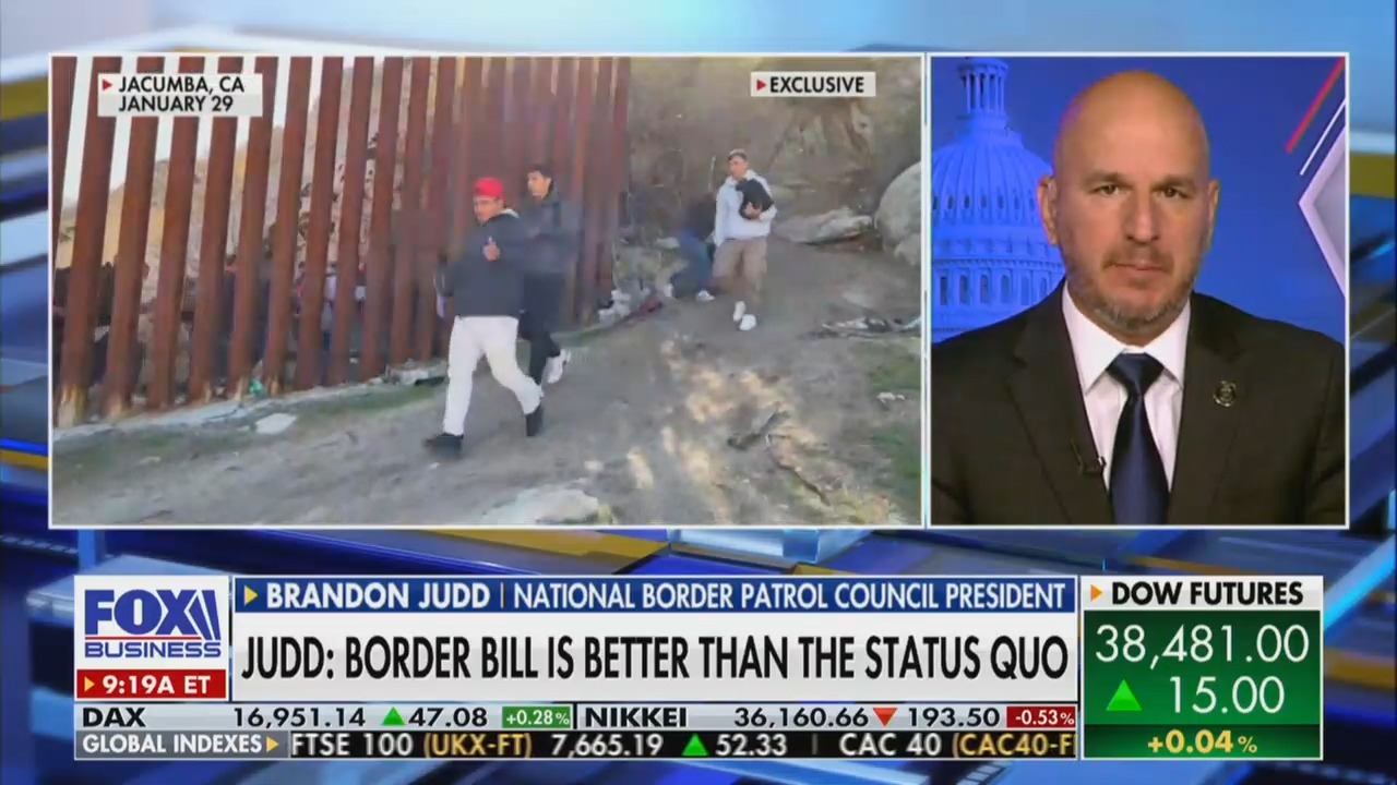 Border Patrol Union Chief Urges Congress to Pass Border Bill Despite ...