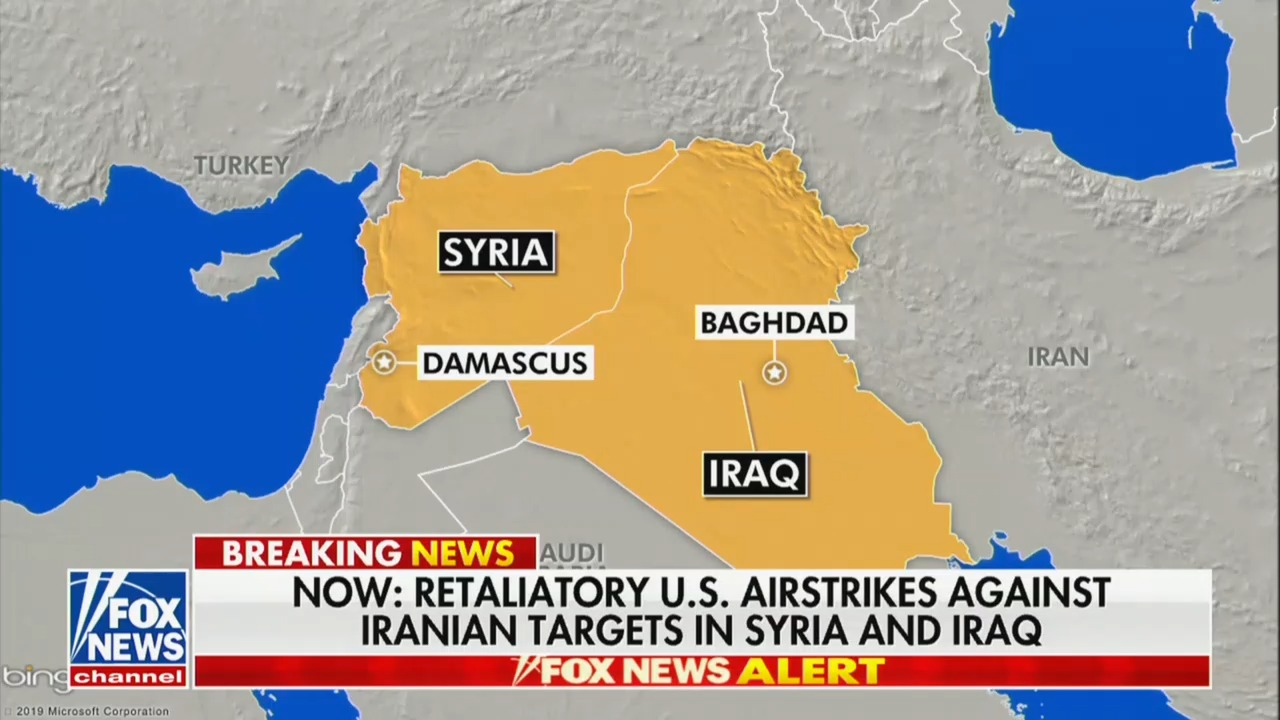 U.S. Begins Bombing Syria In Retaliation Against Iran