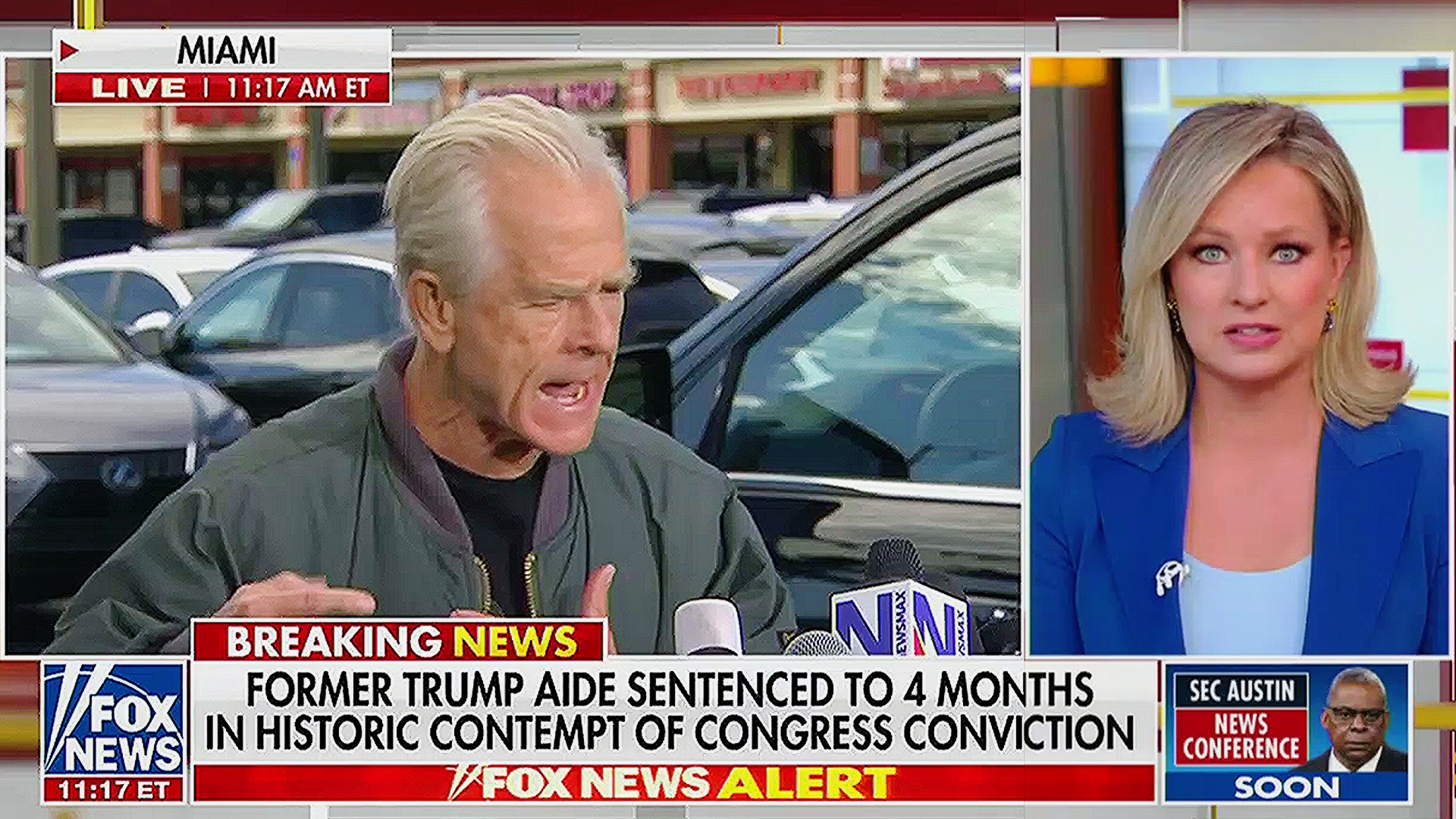 Fox Fact-Check Ex-Trump Adviser Peter Navarro Pre-Jail Rant