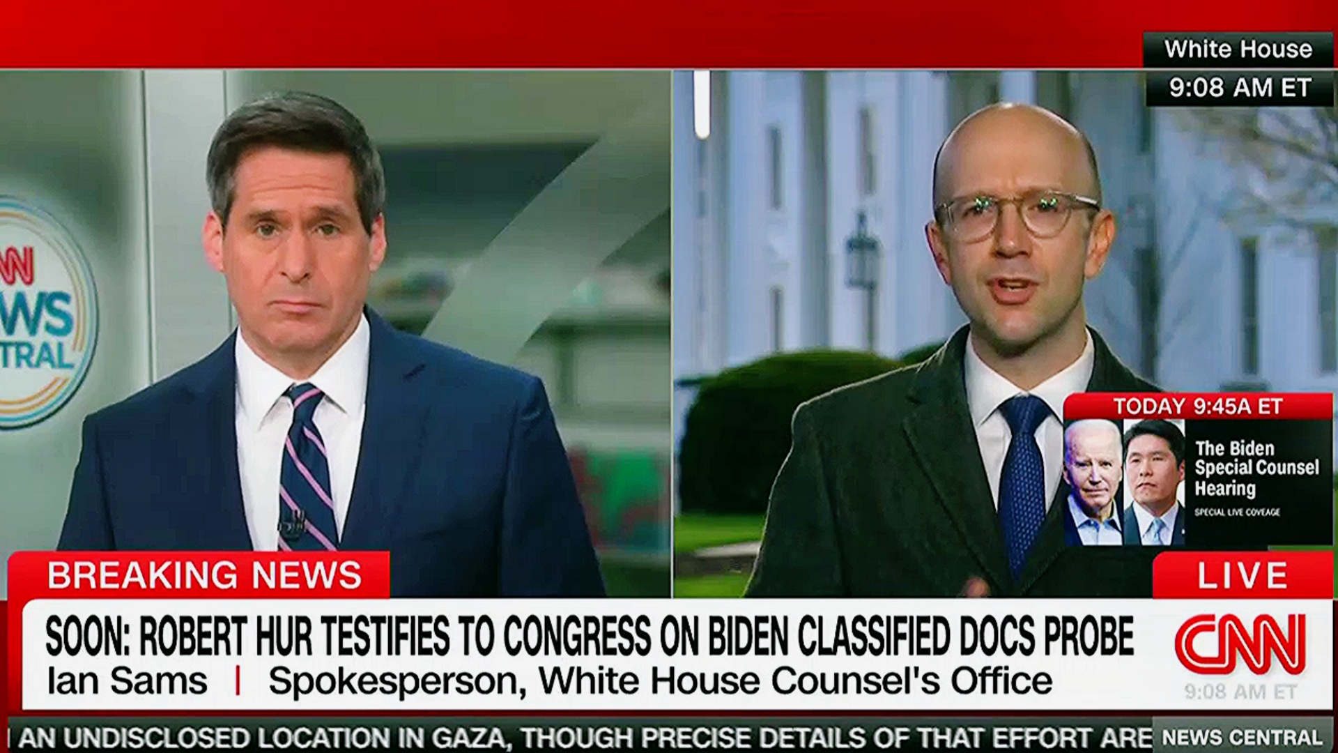 Ian Sams Accuses Robert Hur On CNN Of 'Misleading' Testimony