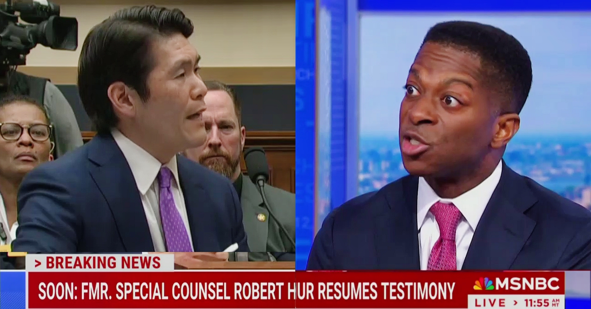 Ex-DOJ Spox Coley Roasts Robert Hur On MSNBC For Biden Crit