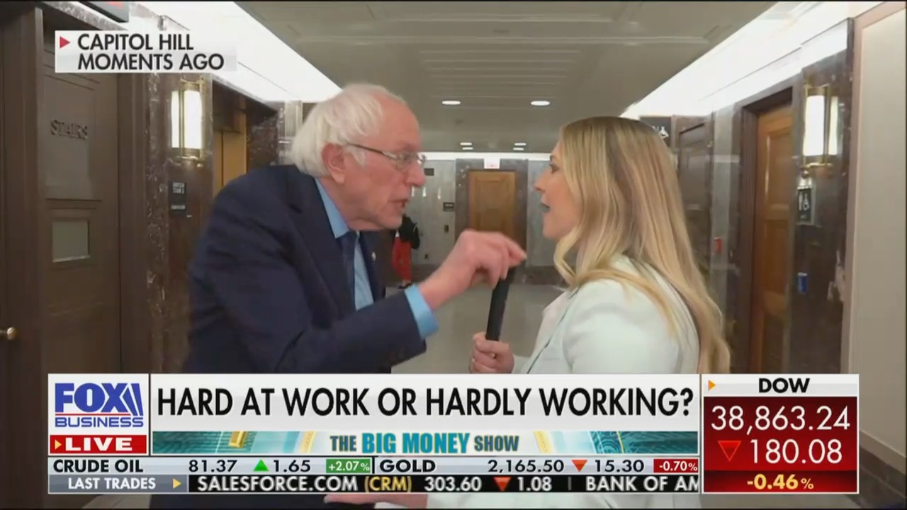 Sanders Spars With Fox's Hillary Vaughn Over 32 Hr Work Week
