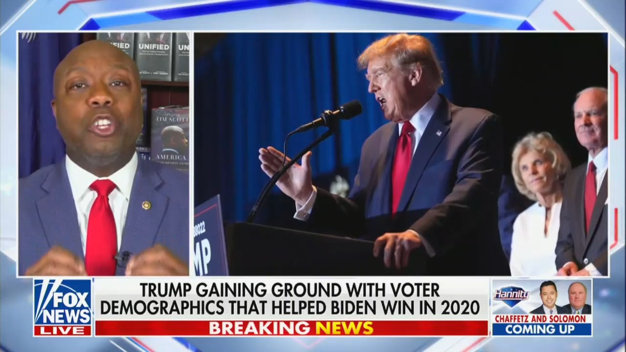 Tim Scott Goes Full Dear Leader for Trump Family on Fox News