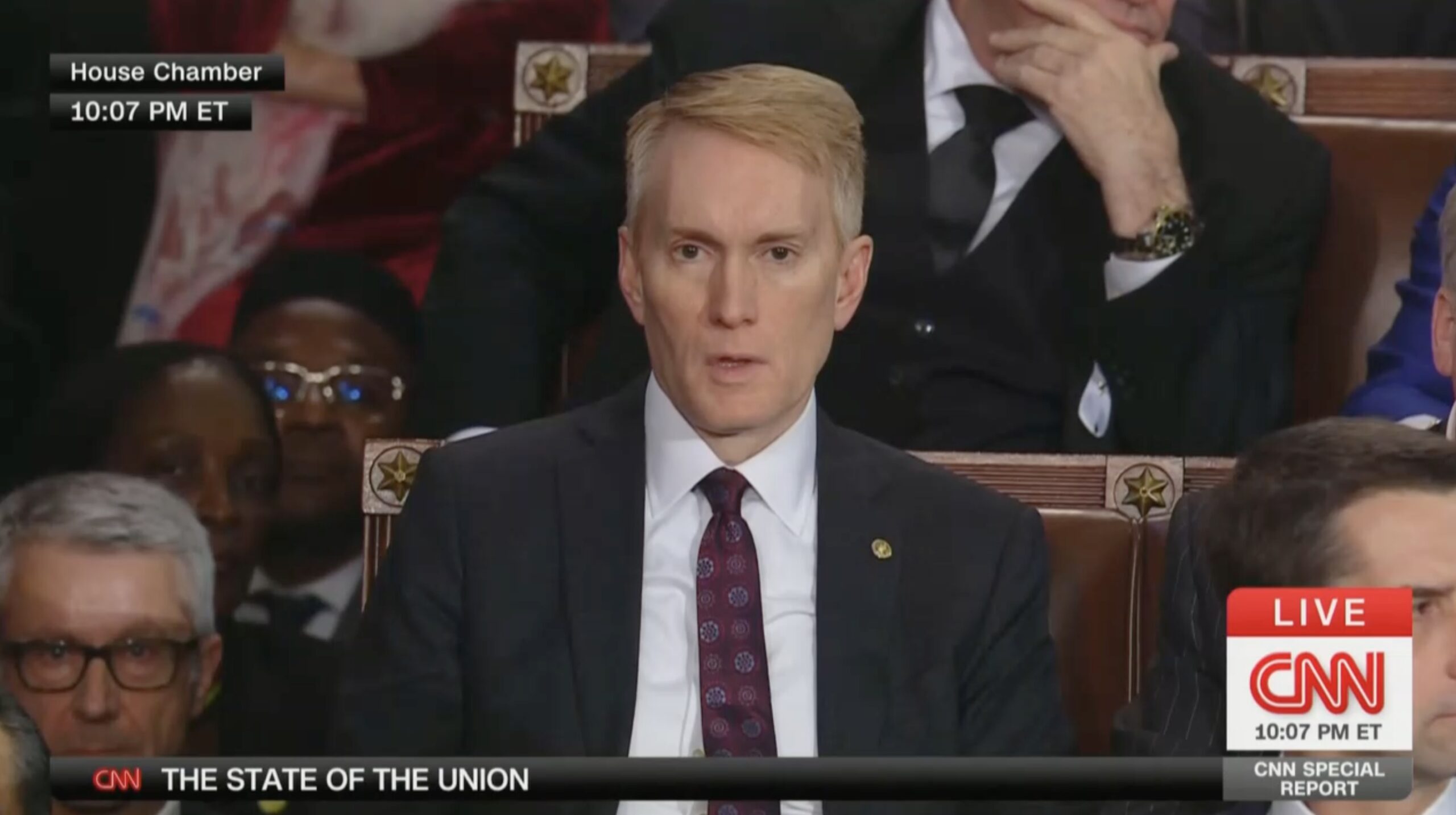 Republican Senator James Lankford Caught Agreeing with Biden SOTU Line ...