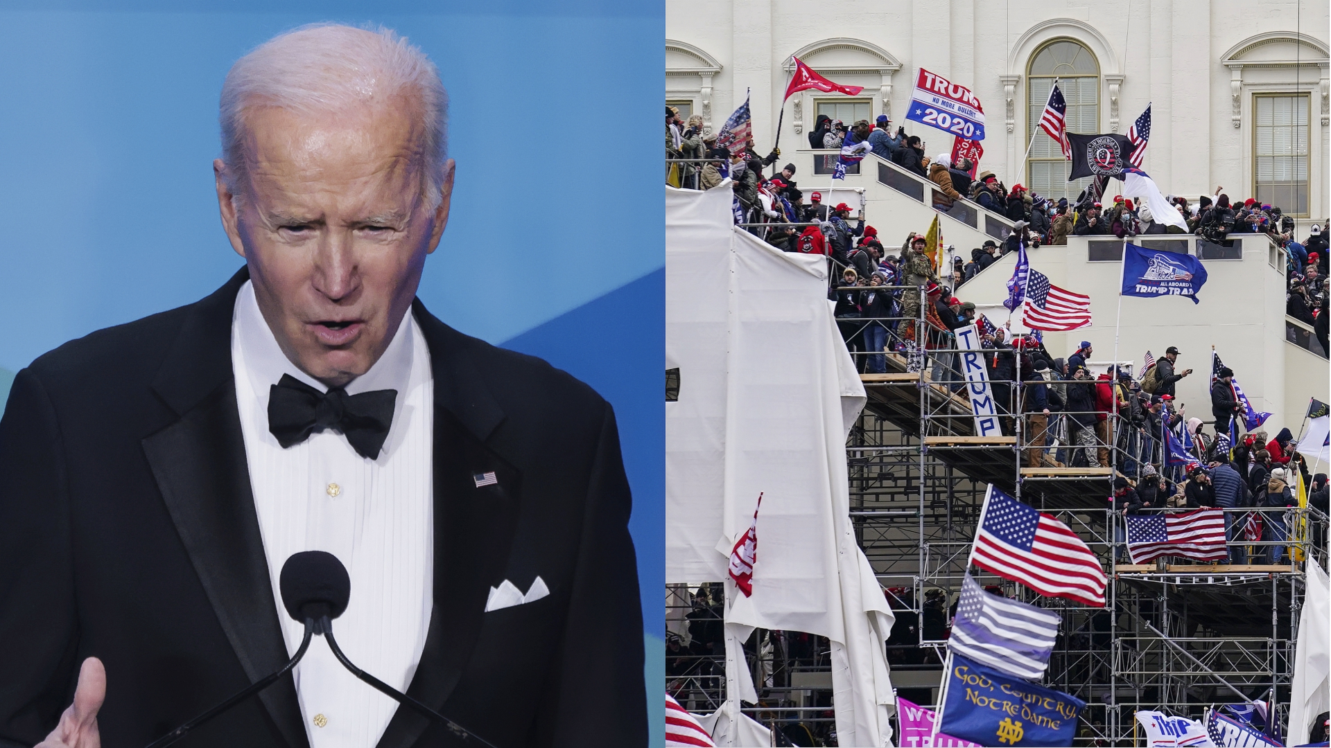 Gridiron Dinner Stuns w J6 Skit As Biden Torches Trump, Riot