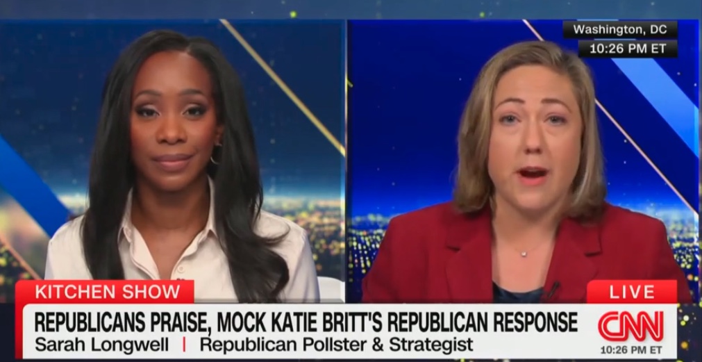 Sarah Longwell Relays Rough Reviews of Katie Britt's 'Weird' Speech