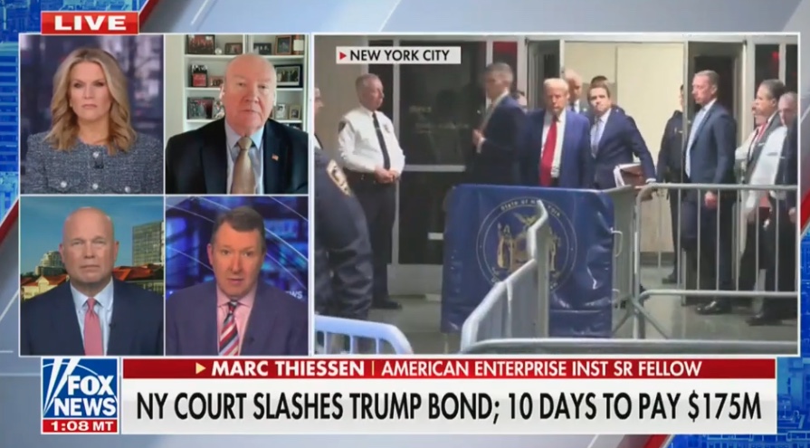 Marc Thiessen: Trump Being Treated Worse Than Charles Manson
