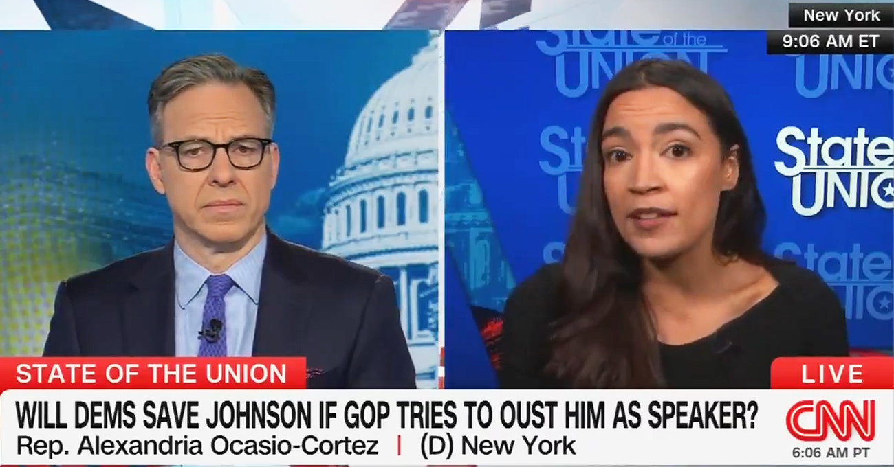 AOC Says Democrats Should Not Save Mike Johnson 'For Free'
