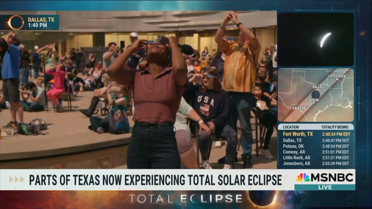 MSNBC Anchor and Reporter Share Wonder of Eclipse