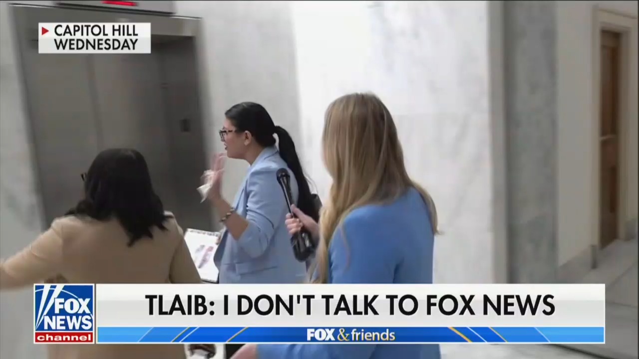 Rashida Tlaib Angrily Yells At Fox Reporter Hillary Vaughn
