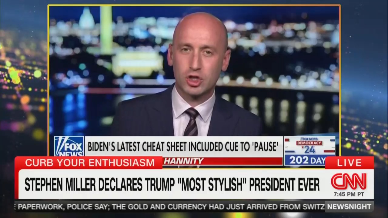 Stephen Miller's Fanboy Trump Flattery Gets CNN Supercut