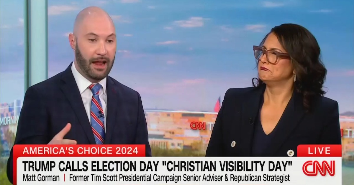 'Let Me Finish!' Karen Finney, Matt Gorman Tussle Over Trump's Christianity
