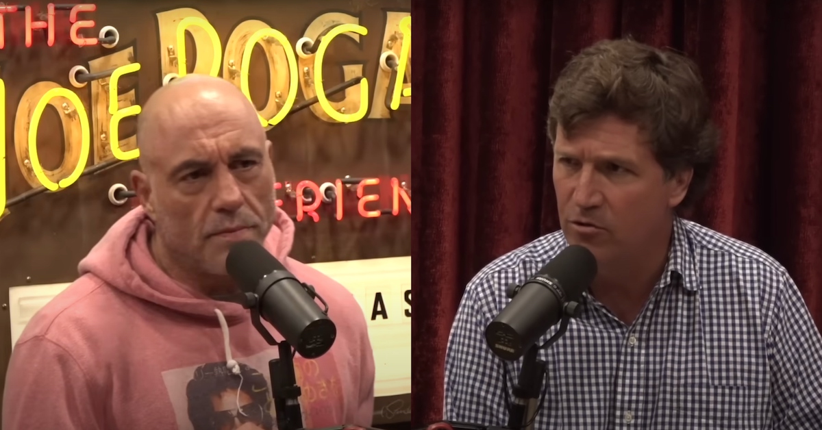 Tucker Carlson Rejects Theory of Evolution on Rogan Podcast