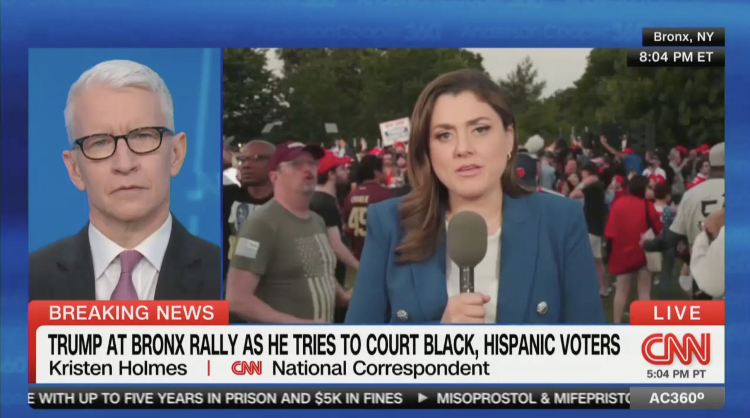 CNN's Kristen Holmes Shocked By Size of Trump Bronx Rally