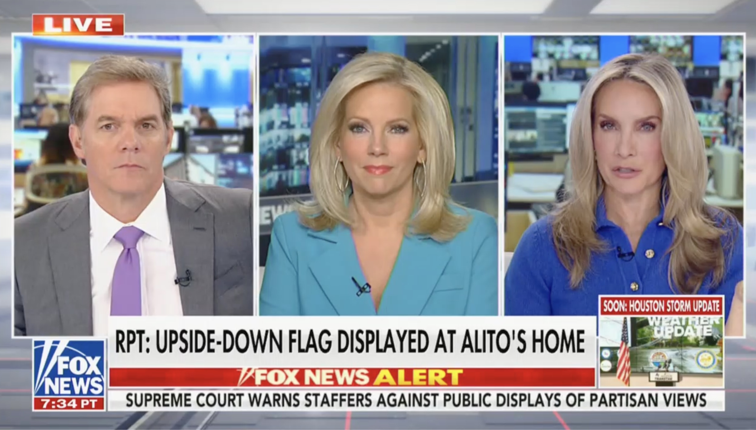 Fox News Suspicious of Timing on Alito's Stop the Steal Flag