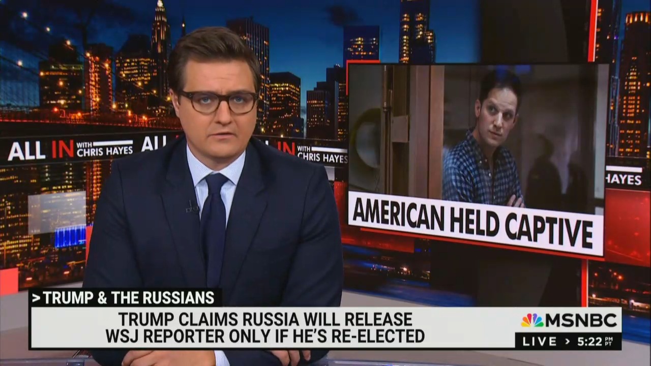 MSNBC's Chris Hayes Floats Trump 'Colluding' With Putin
