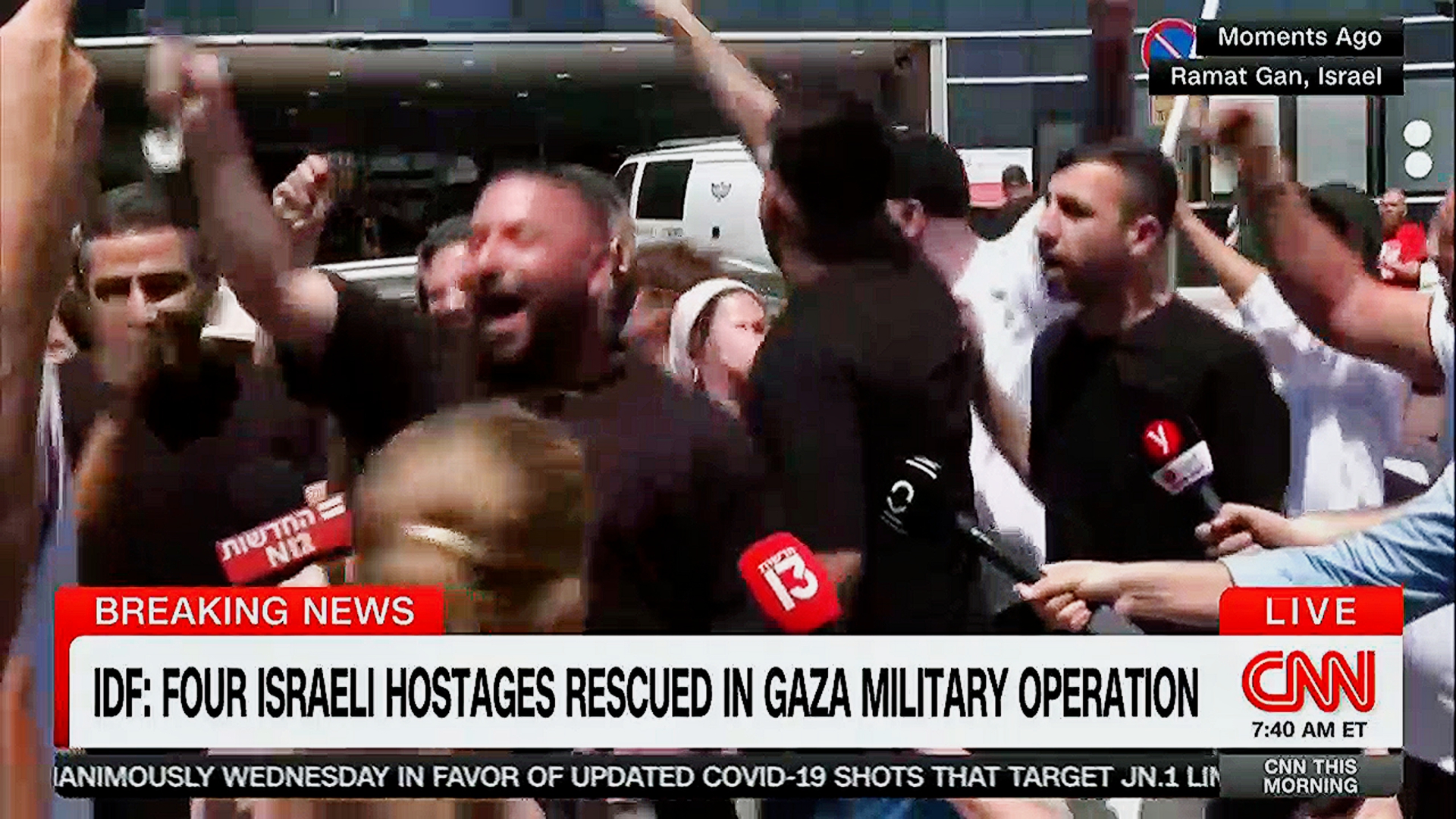 BREAKING: Four Israeli 10/7 Hamas Hostages Rescued In Gaza