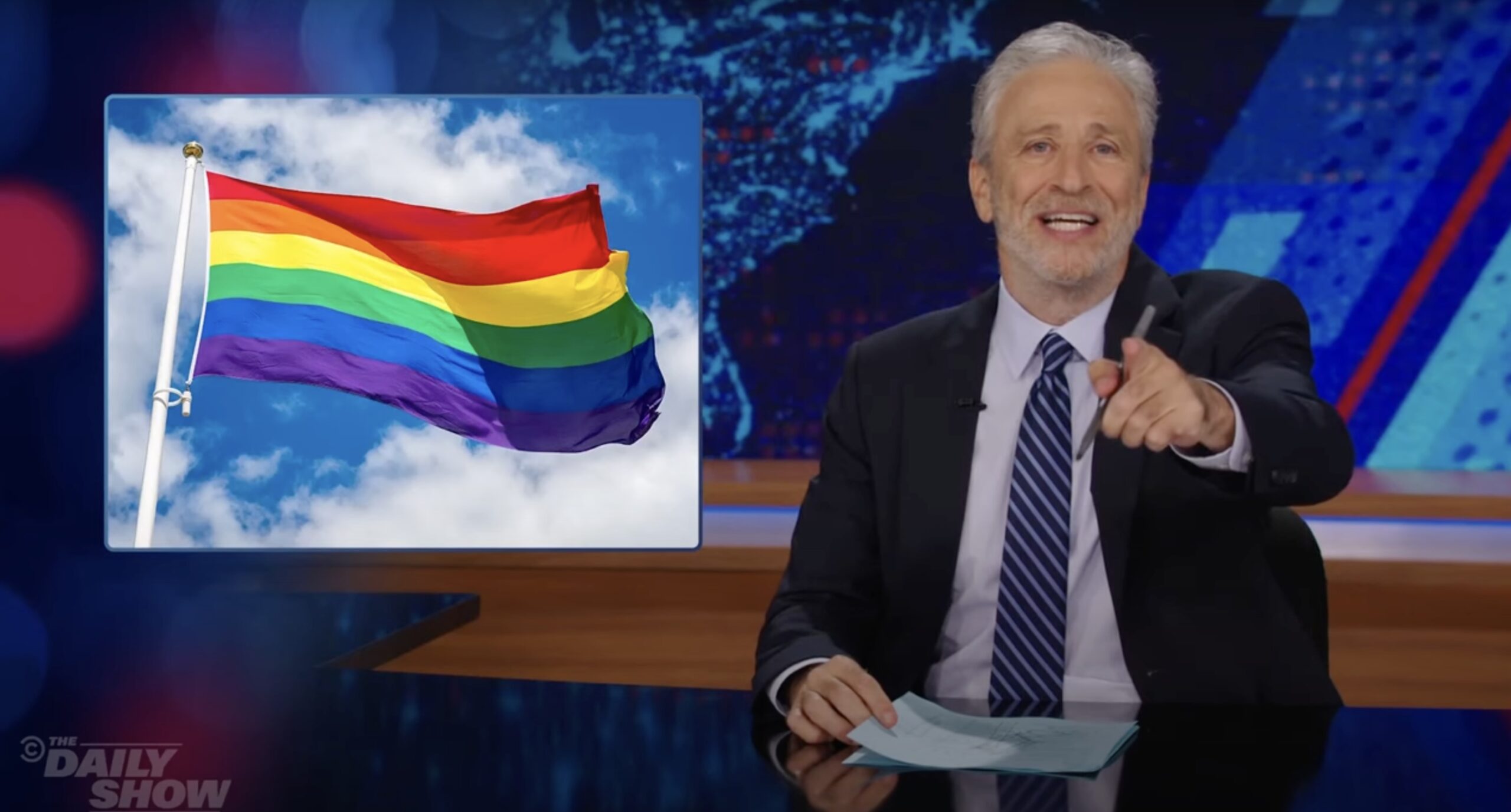 Jon Stewart: Corporations Exploiting Gays During Pride Month