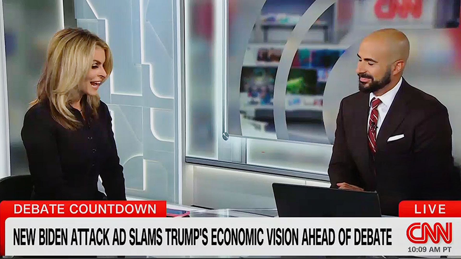 CNN Boris Sanchez Shops Trump Drug Test Demand To Biden Spox