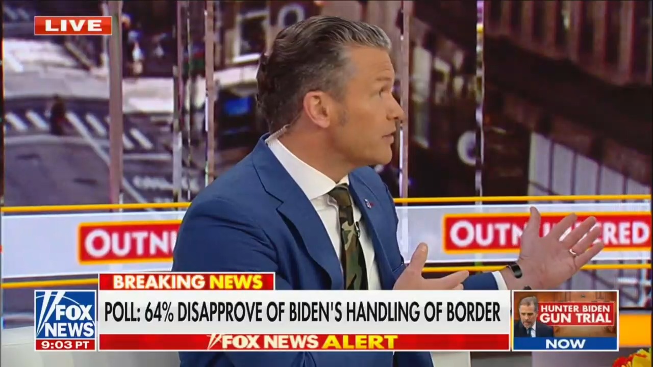 Pete Hegseth: Biden Is Scared of Fox News' Border Coverage