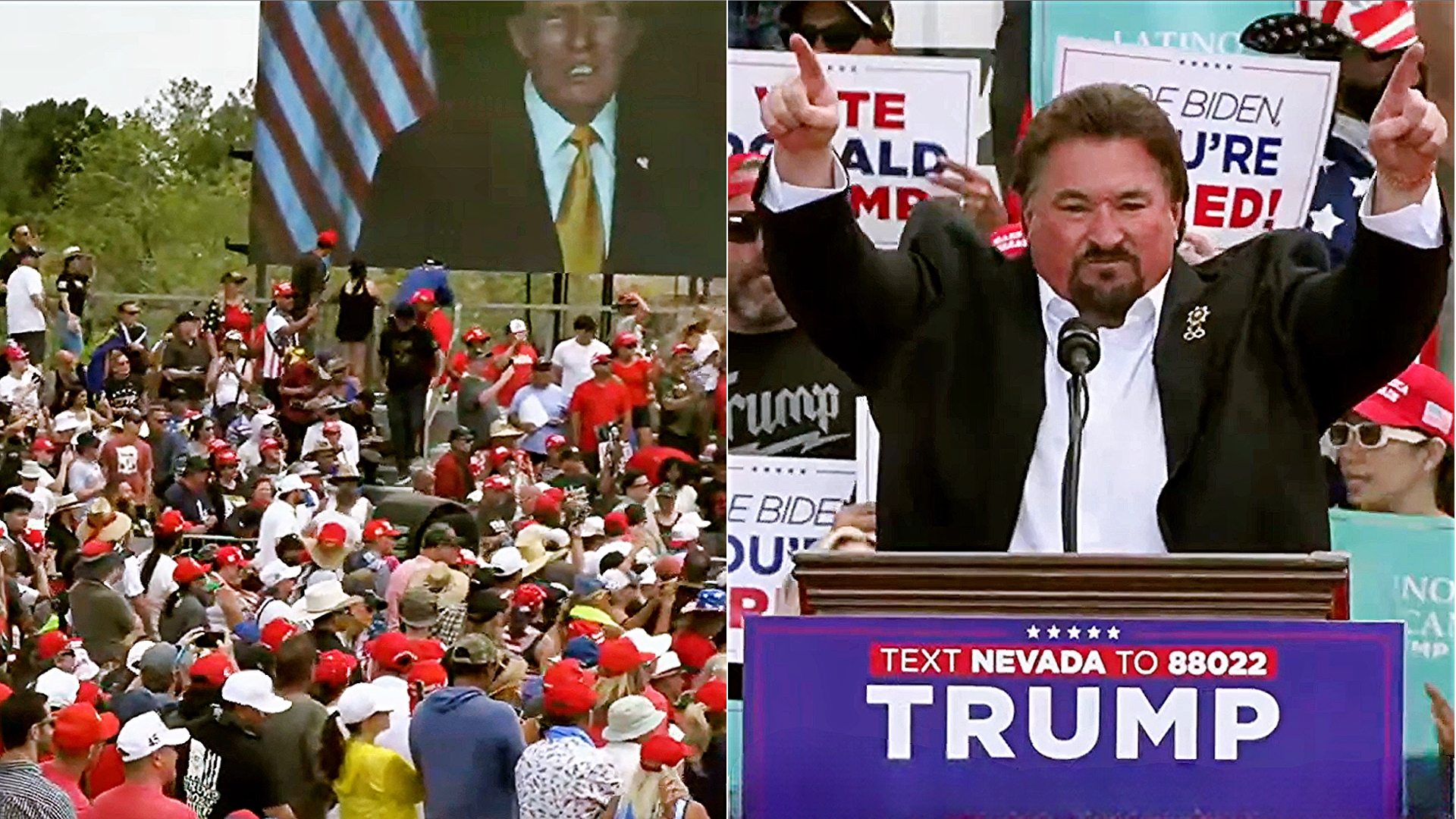 Trump Speaker:Thank God We're Here To Worship At Trump Rally