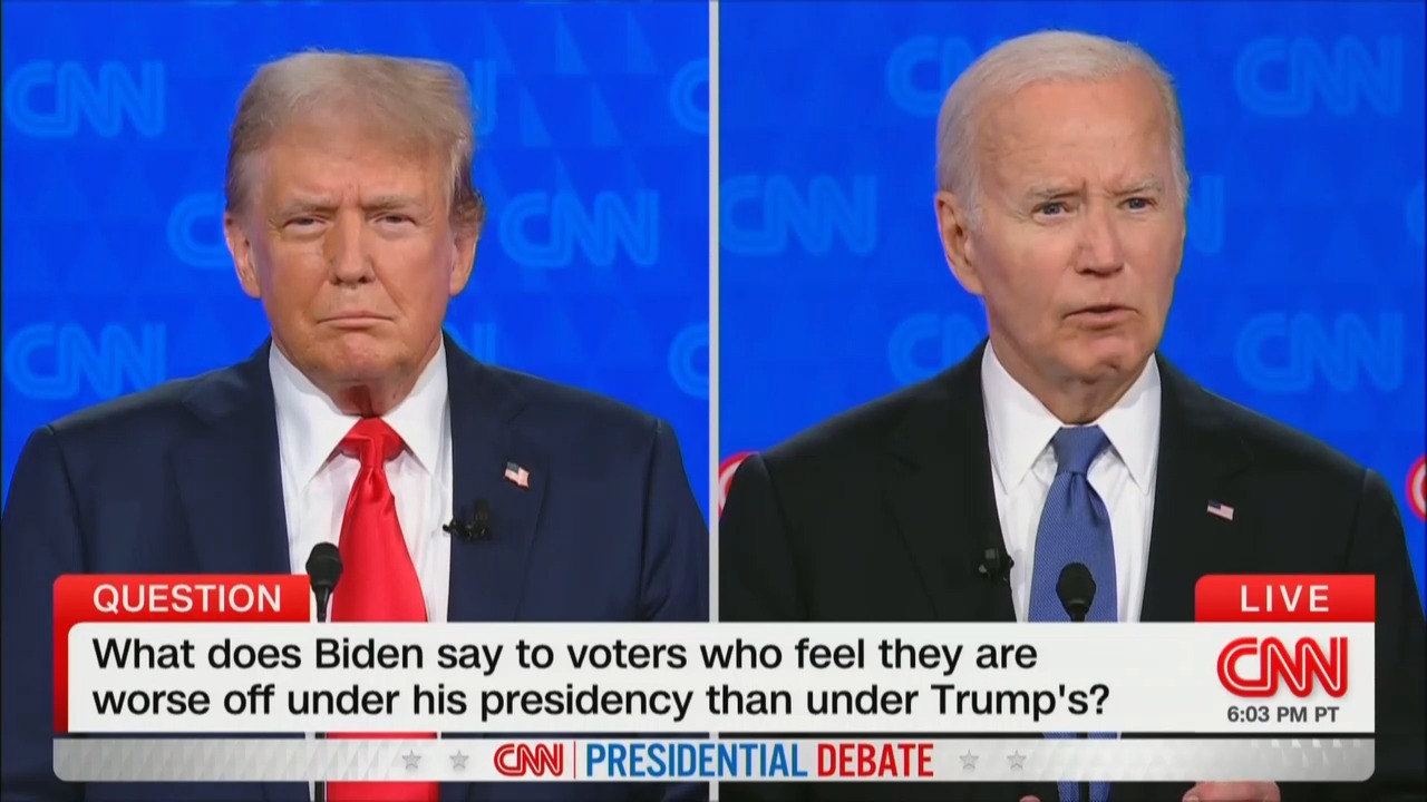 2024 Debate: Raspy Biden Comes Out Swinging Against Trump