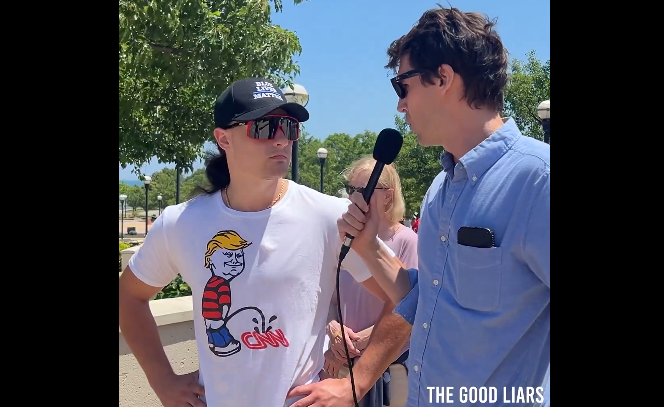 Jason Selvig Grills Trump Supporter on 'Fake News' CNN Label