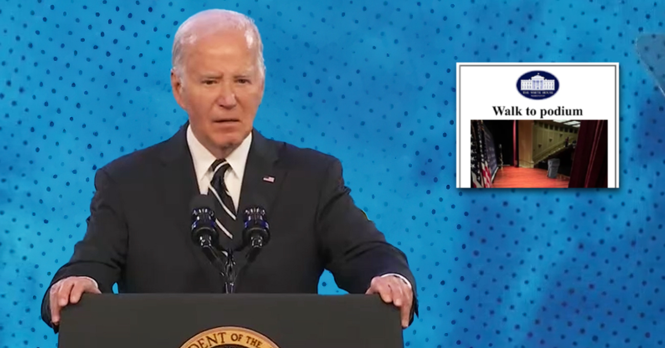 'Walk to Podium': Biden Event Prep Instructions Leaked