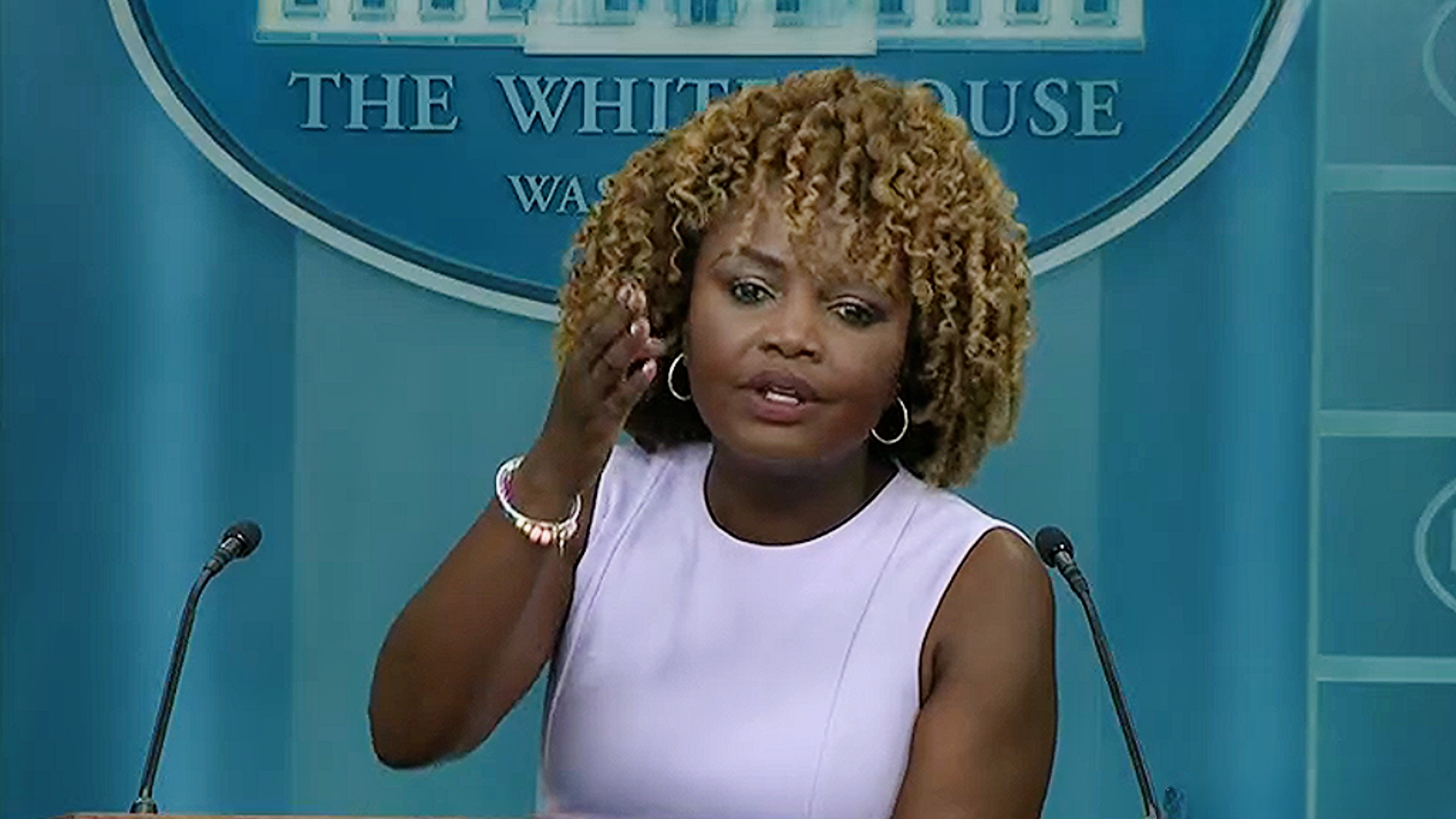 Jean-Pierre Shoots Down Newsmax Shouting Is Biden 'Disabled'