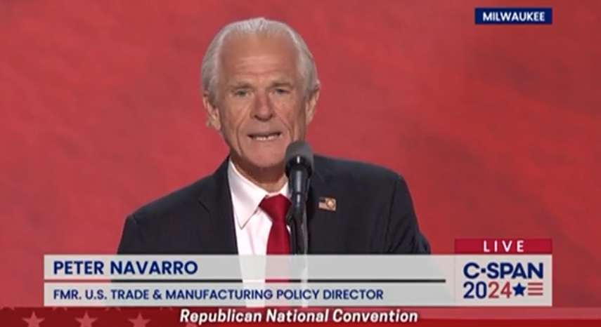 Peter Navarro Addresses Republican National Convention Hours After ...