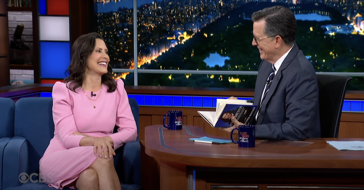 Stephen Colbert Teases Gretchen Whitmer Over Biden Talk