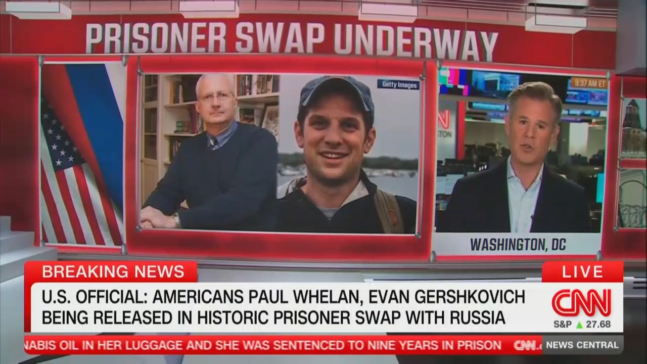 CNN Anticipates the Release of Evan Gershkovich, Paul Whelan