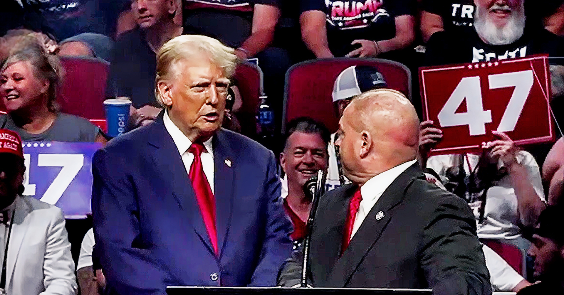 'Gotta Go!' Trump Rushes Cop Speech As Rally Fans Restless