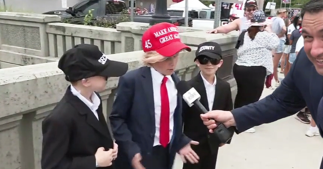Tiny Trump Cracks Up Hosts of Trump Rally Coverage
