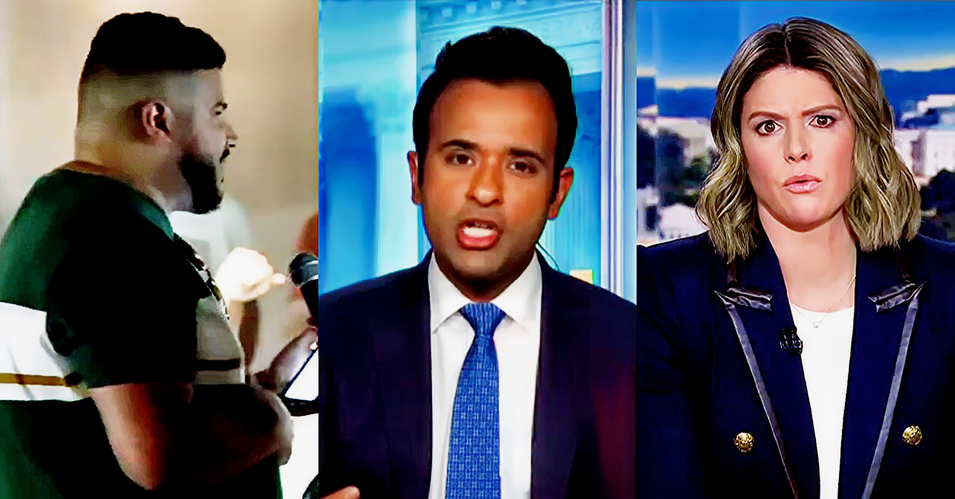 Vivek Ramaswamy Lies To Kasie Hunt on Springfield Man N-Word