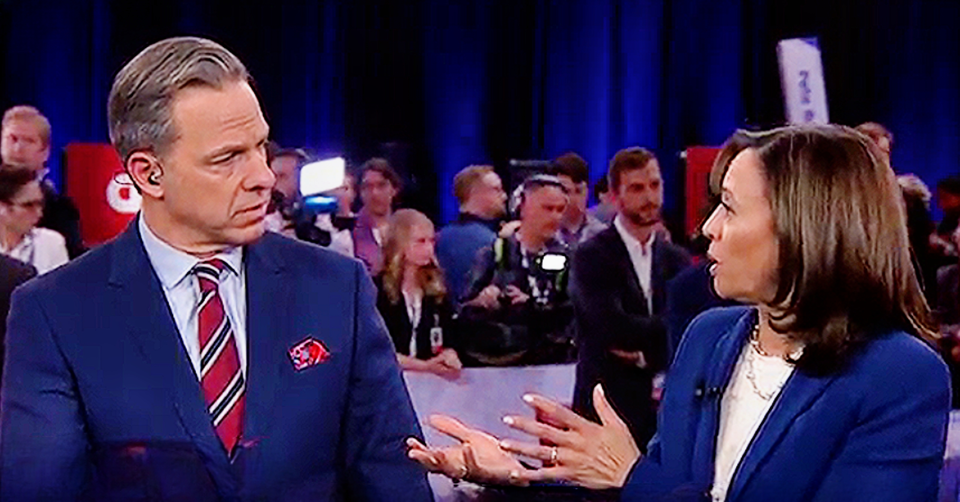 Jake Tapper Smacks Down False Kamala Harris-Elon Musk Claim