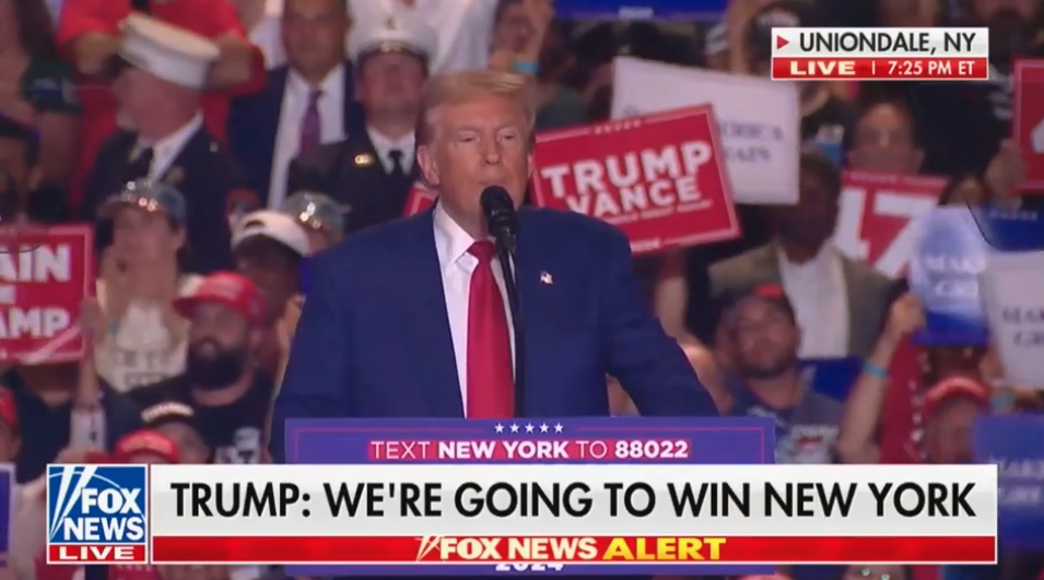 Donald Trump Declares, 'We're Gonna Win New York!'