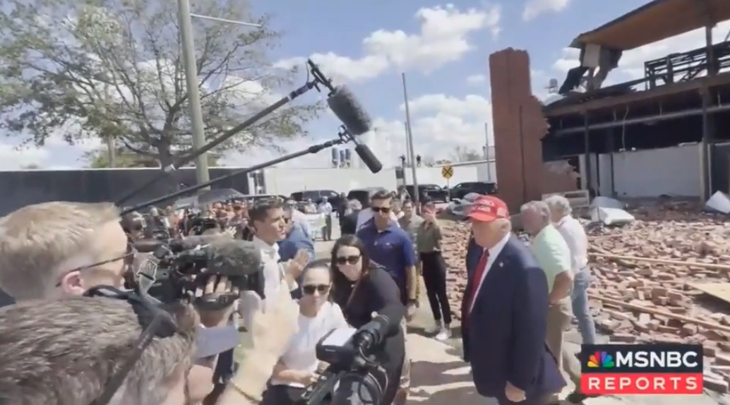 Garrett Haake Grills Trump on Claim Biden Isn't Sending Aid