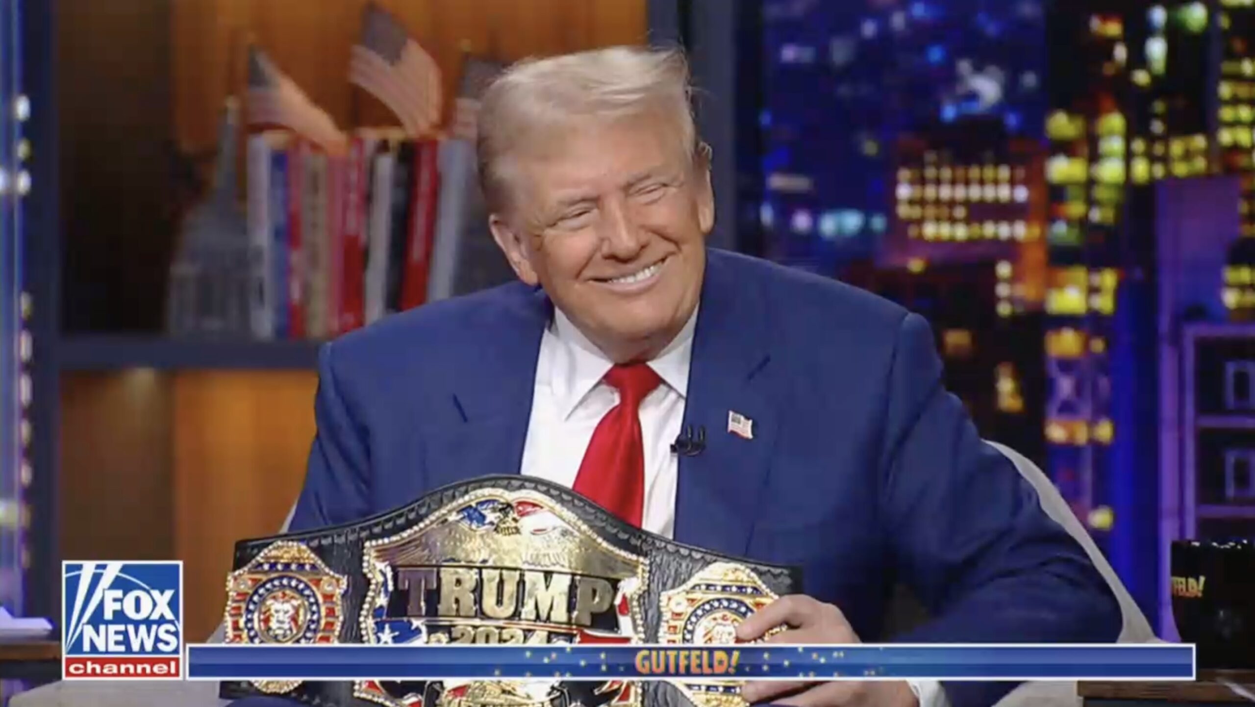 Trump Receives Wrestling Championship Belt From Wrestler-Turned-Fox ...