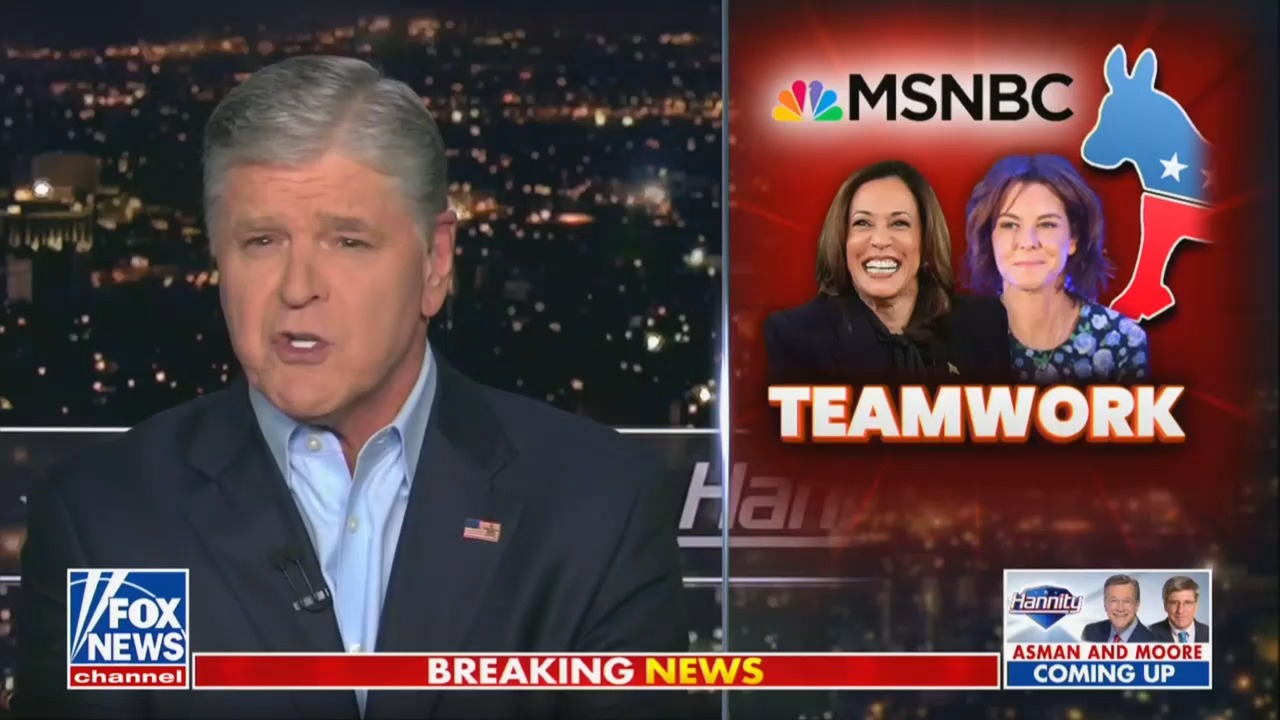 Sean Hannity Knocks Ruhle For Pro-Harris Bias Post Interview