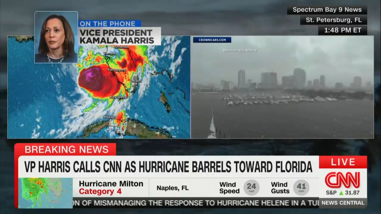 Harris Calls Out Leader Spreading Hurricane Misinformation